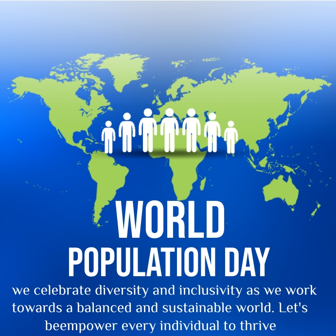 Plantilla de World Population day Instagram post | PosterMyWall