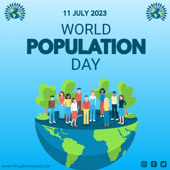 Plantilla de World population day Instagram post. | PosterMyWall