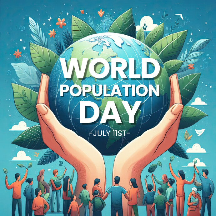 World Population Day Instagram Template | PosterMyWall