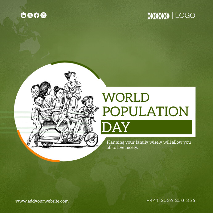 World Population Day Post Template | PosterMyWall