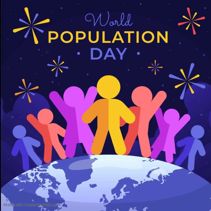 World population day poster design template ( | PosterMyWall