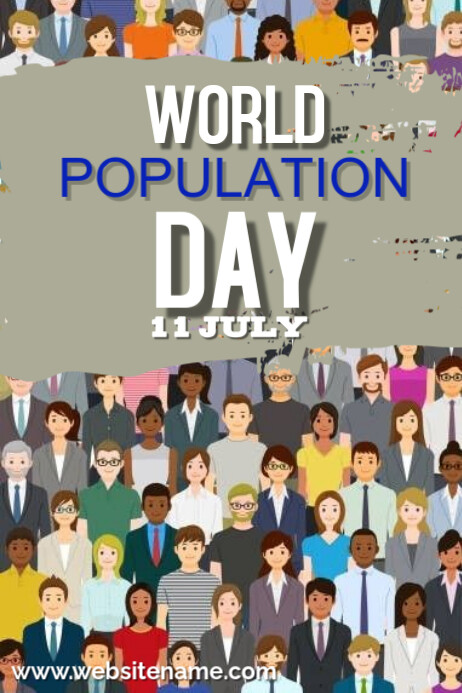 World Population Day Poster Template | PosterMyWall