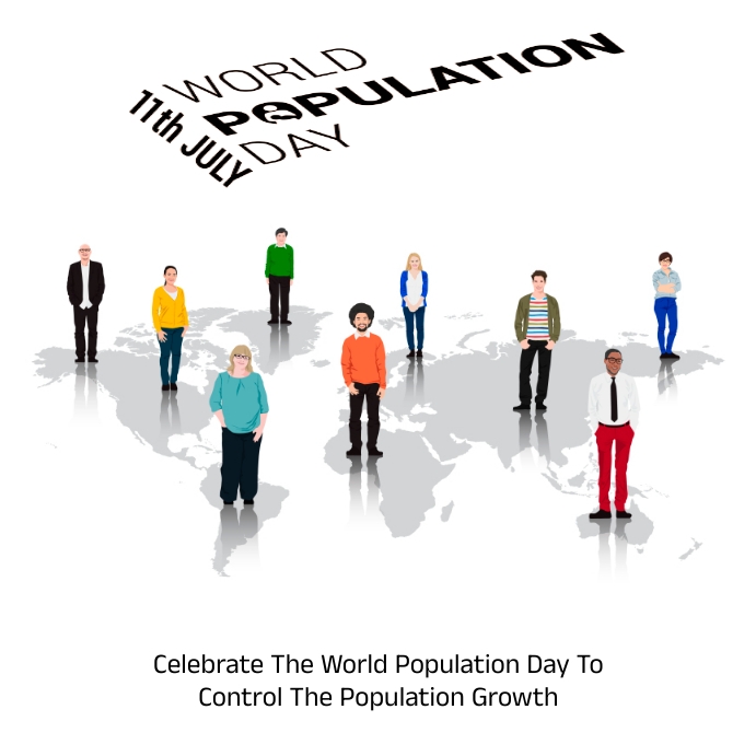 World Population Day template concept | PosterMyWall