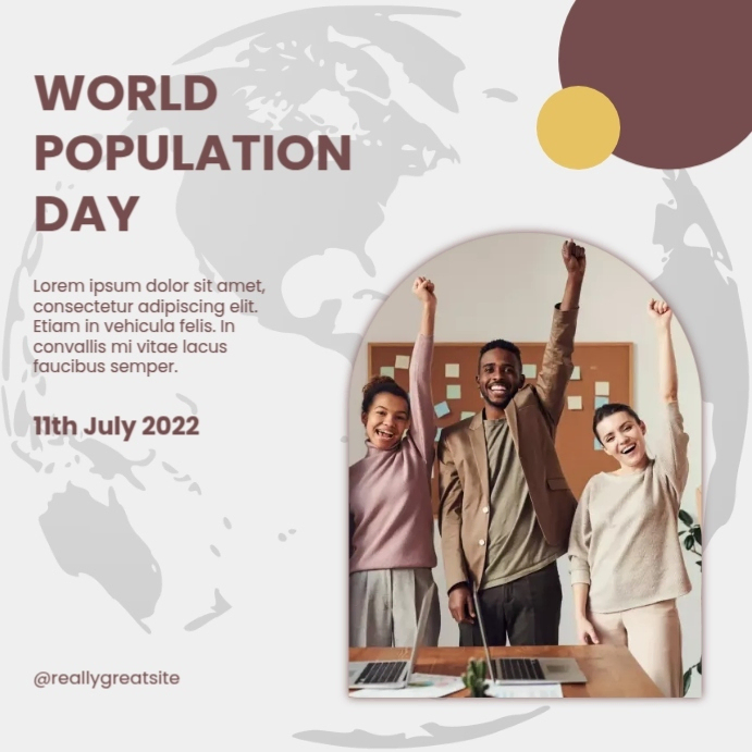 Copy of world population day template | PosterMyWall