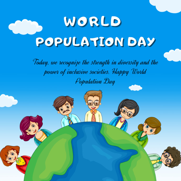 WORLD POPULATION DAY TEMPLATE | PosterMyWall