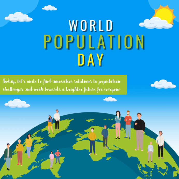 WORLD POPULATION DAY TEMPLATE | PosterMyWall