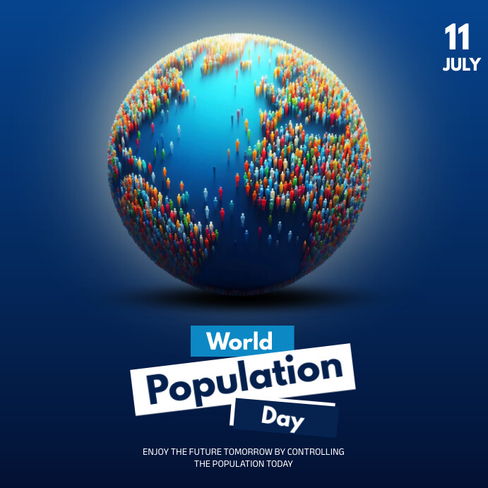 World population Day Template | PosterMyWall