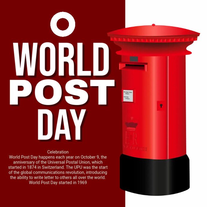 World Post Day Template | PosterMyWall