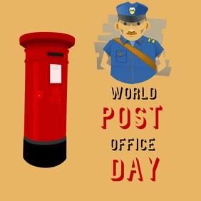 WORLD POST OFFICE DAY Template | PosterMyWall