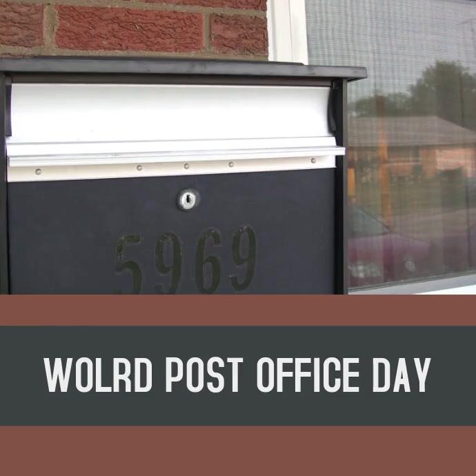 WORLD POST OFFICE DAY Template | PosterMyWall