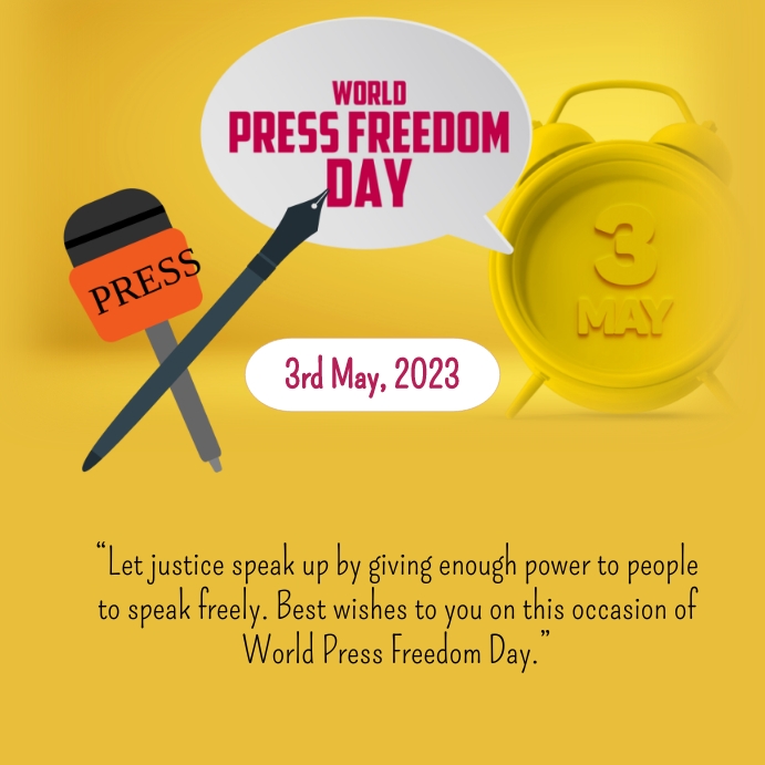 Copy of world press freedom day,press freedom post | PosterMyWall