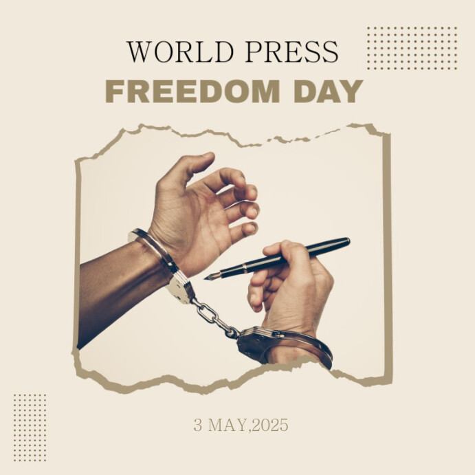 World Press Freedom Day Instagram Post 2025 Template | PosterMyWall