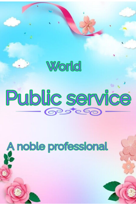 Copy of World public service day | PosterMyWall