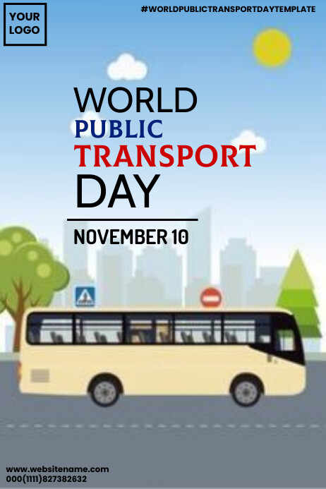 World public transport day template | PosterMyWall