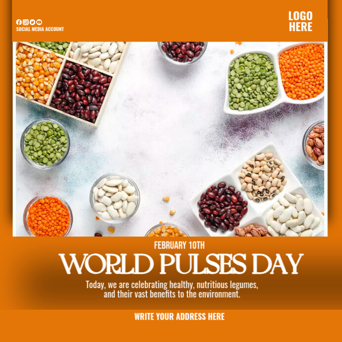 Plantilla de world pulses day | PosterMyWall