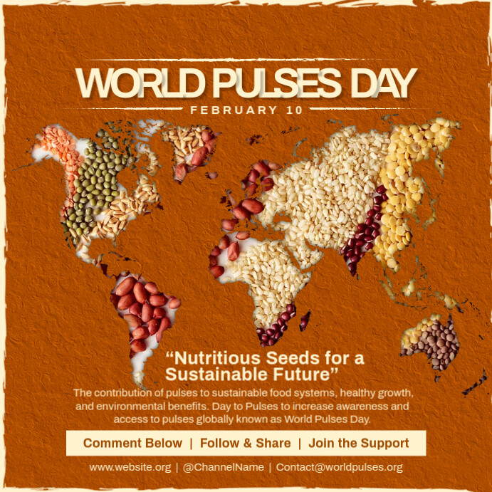 Copy of World Pulses Day Post Template | PosterMyWall