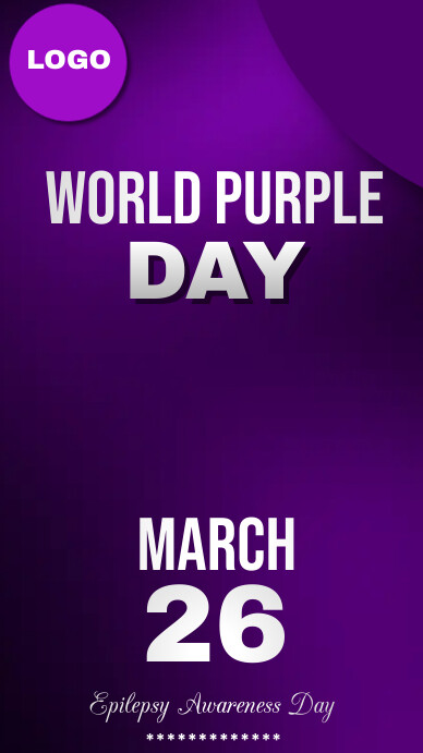 Copy of World Purple day epilepsy awareness campaign | PosterMyWall