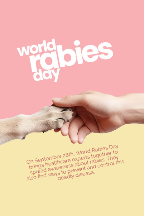 Copy of World Rabies Day Poster | PosterMyWall