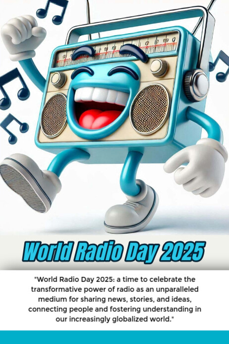 Copy of World radio day 2025 | PosterMyWall