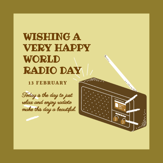 World radio day Template | PosterMyWall