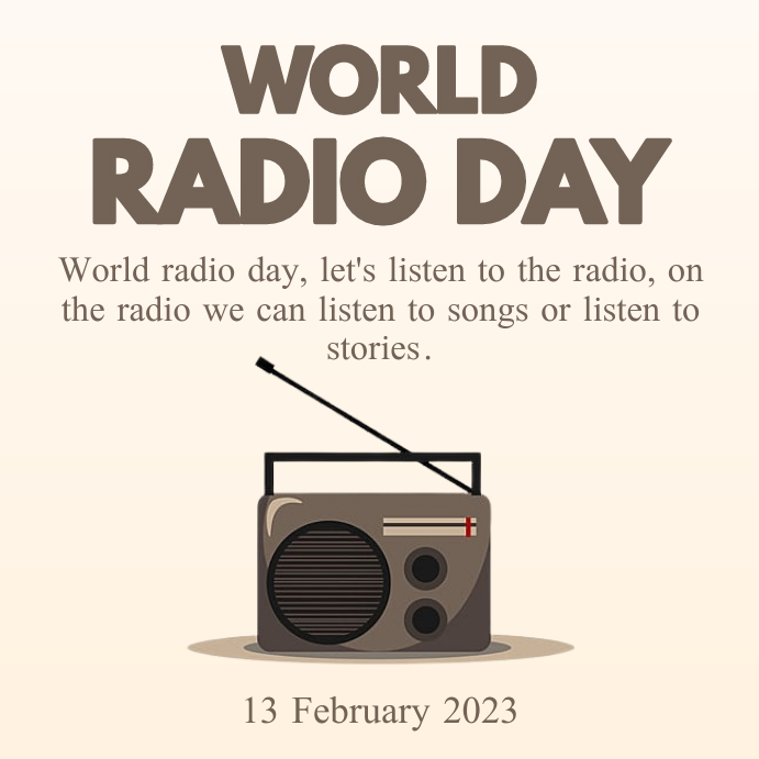 World Radio Day Instagram Post. Template | PosterMyWall