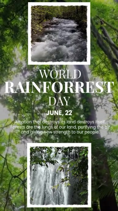 world rainforest day template | PosterMyWall
