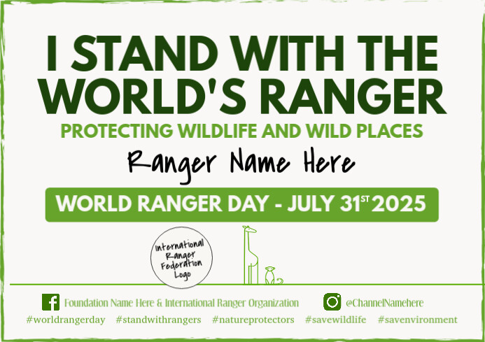 Copy of World Ranger Day Post Template | PosterMyWall