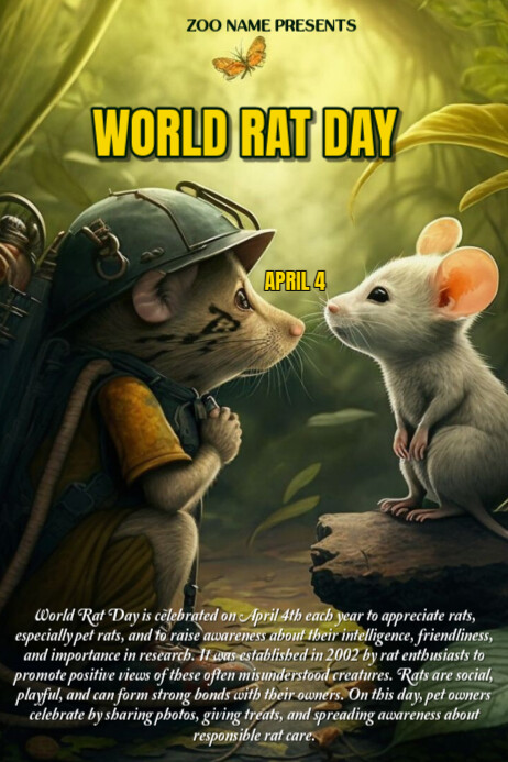 World Rat Day Poster Template | PosterMyWall