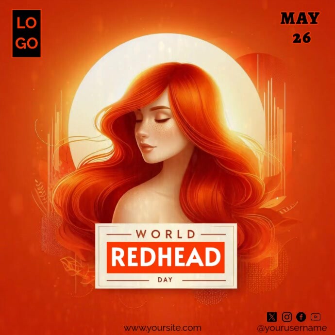 World Redhead Day Template | PosterMyWall