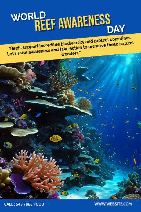 Copy of World reef awareness day | PosterMyWall