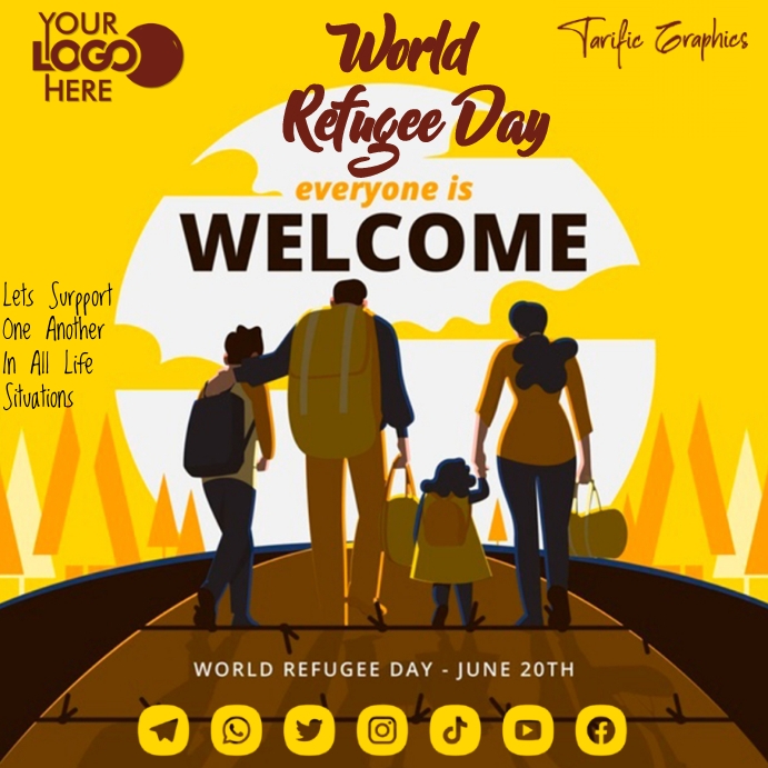 world refugee day Template | PosterMyWall