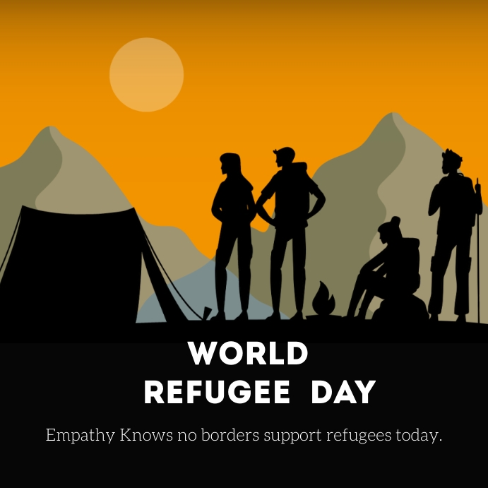 world Refugee day templaat | PosterMyWall