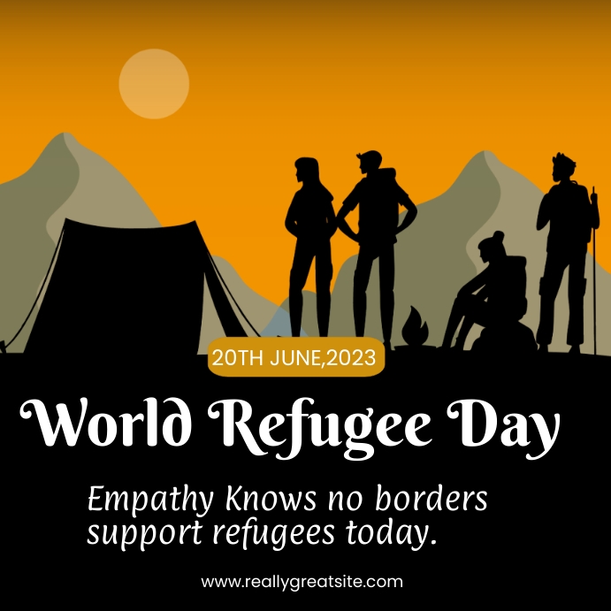 World Refugee Day Instagram post Template | PosterMyWall