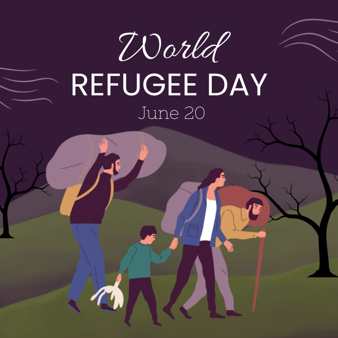 World refugee day Instagram post Template | PosterMyWall