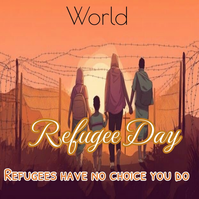 Plantilla de World refugee day instagram post | PosterMyWall