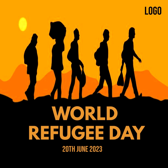world refugee day poster Template | PosterMyWall