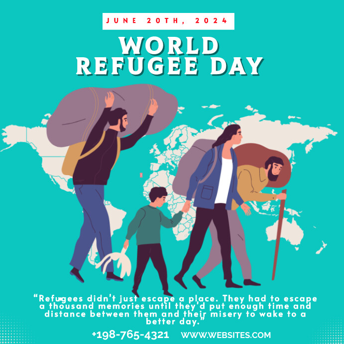 World Refugee Day template | PosterMyWall