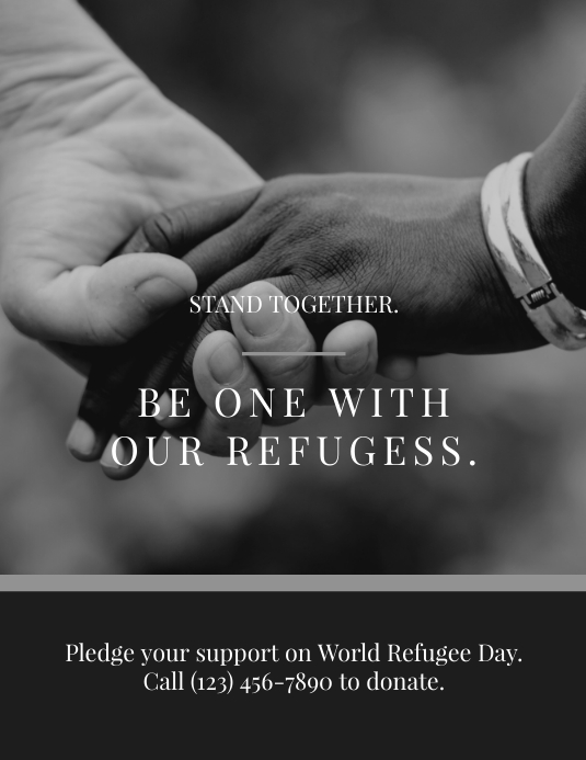 Plantilla de world refugee day template | PosterMyWall