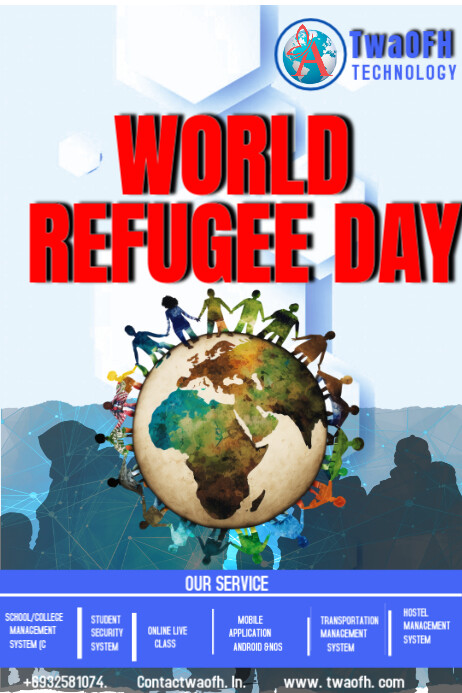 Copy of World Refugee Day Tribute Memorial template design | PosterMyWall