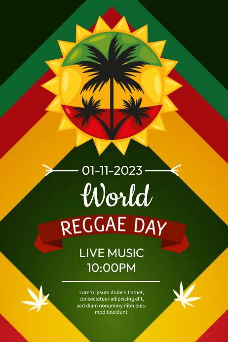 World Reggae Day Event-Vorlage | PosterMyWall