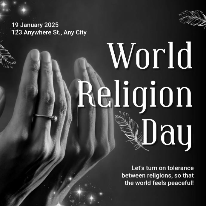 Plantilla de World Religion Day Ads | PosterMyWall