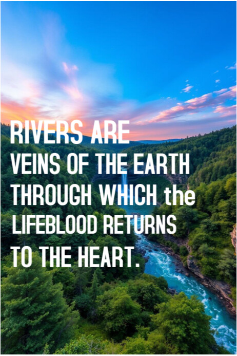 Sjabloon World River Day | PosterMyWall
