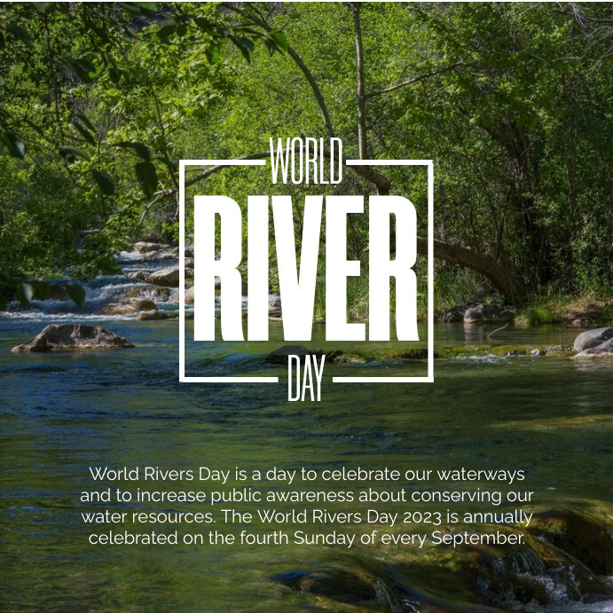 World River Day Instagram Post Template | PosterMyWall