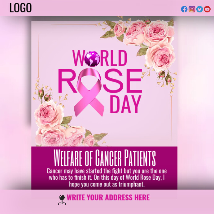 World Rose Day Template | PosterMyWall