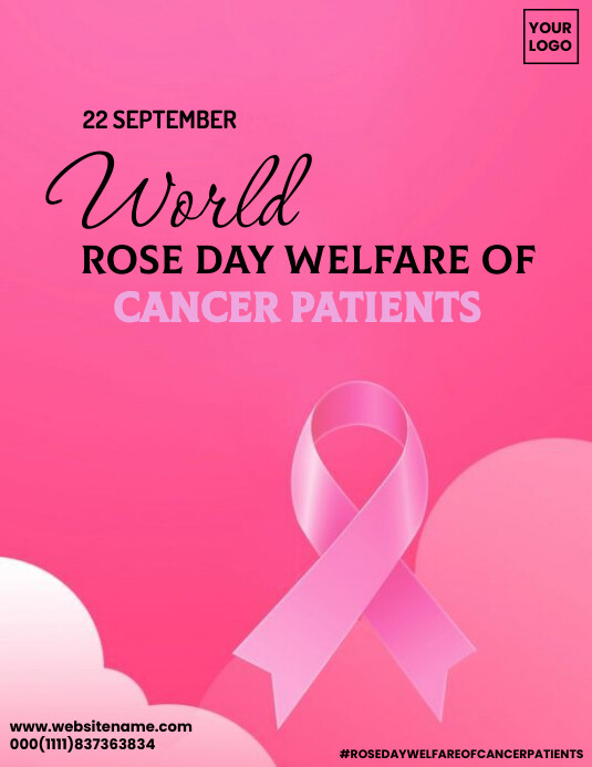 World rose day for welfare of cancer patients Template | PosterMyWall