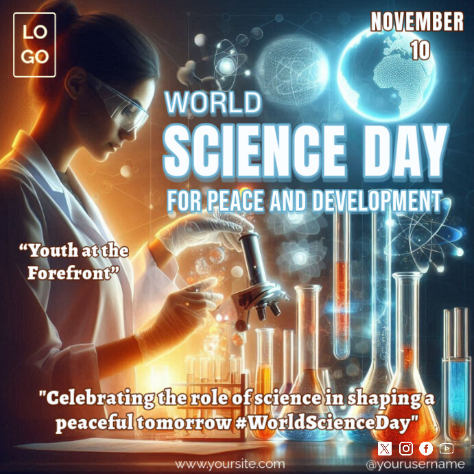 Copy of World Science Day For Peace And Development | PosterMyWall