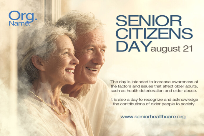 World Senior Citizen's Day Post Template | PosterMyWall