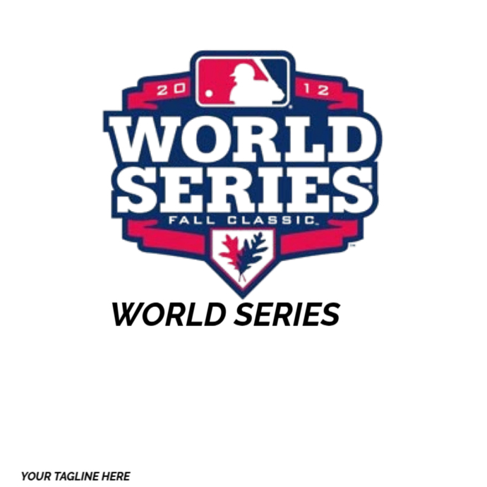 WORLD SERIES LOGO Template | PosterMyWall