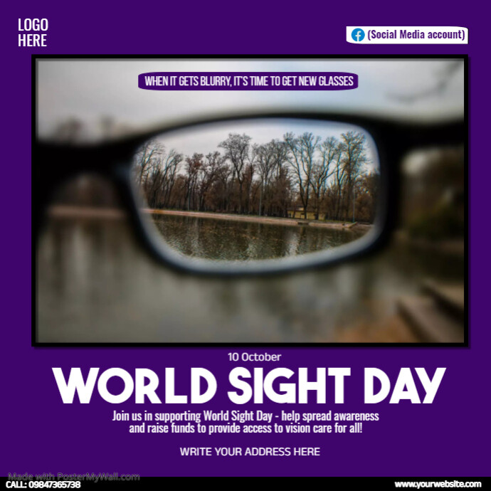 Copy of World Sight Day awareness | PosterMyWall