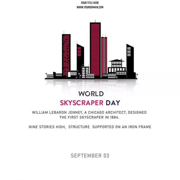 Modèle World Skyscraper Day | PosterMyWall
